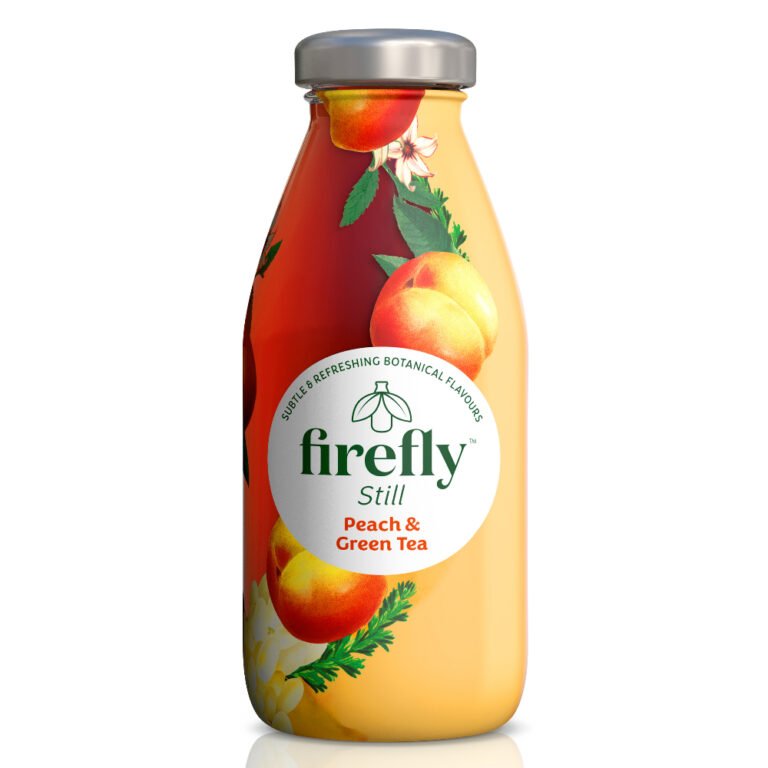 Firefly Peach & Green Tea 24 x 330ml - snackline-direct.co.uk
